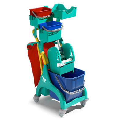 TTS NICK PLUS JANITORIAL TROLLEY - ALBARIQ EQUIPMENT